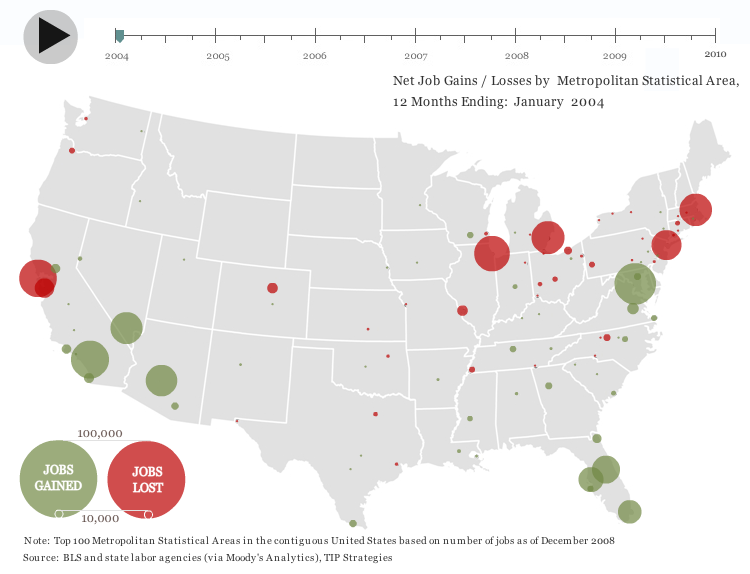 The Geography of Job Loss – FlowingData