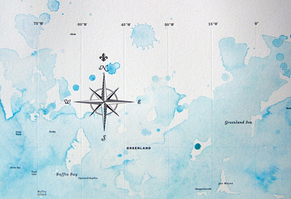 Typographic world map and water colors – FlowingData