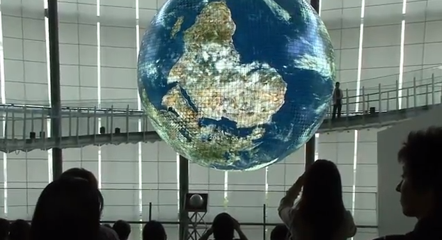 Giant globe display – FlowingData