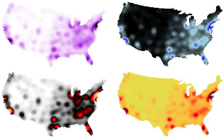 How To Make Smoothed Density Maps In R Flowingdata 