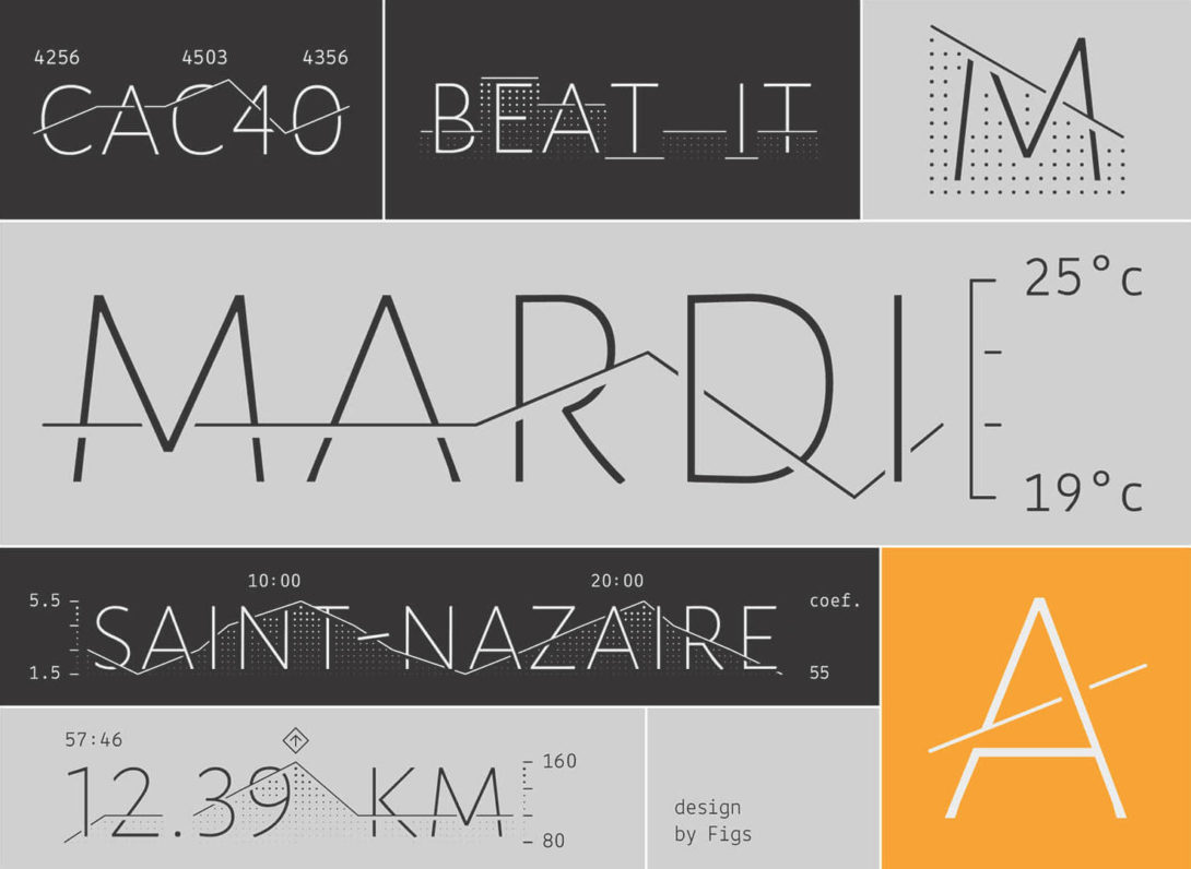 Typeface interweaves words and graphs – FlowingData
