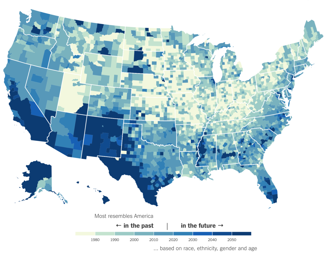 Parts of America that most resemble the future – FlowingData