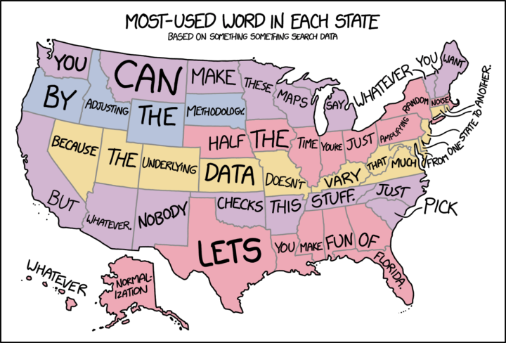 Xkcd Words In Every State Map FlowingData