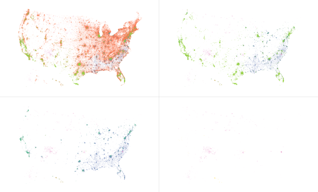 Dot Density Map – Chart Types – FlowingData