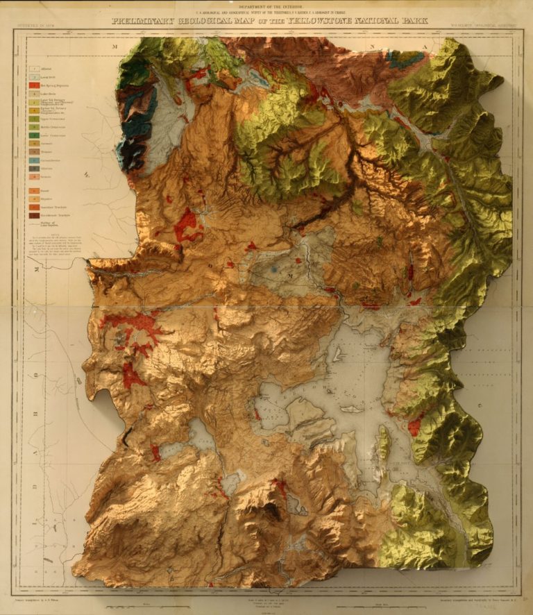 Vintage map with modern 3-D elevation – FlowingData