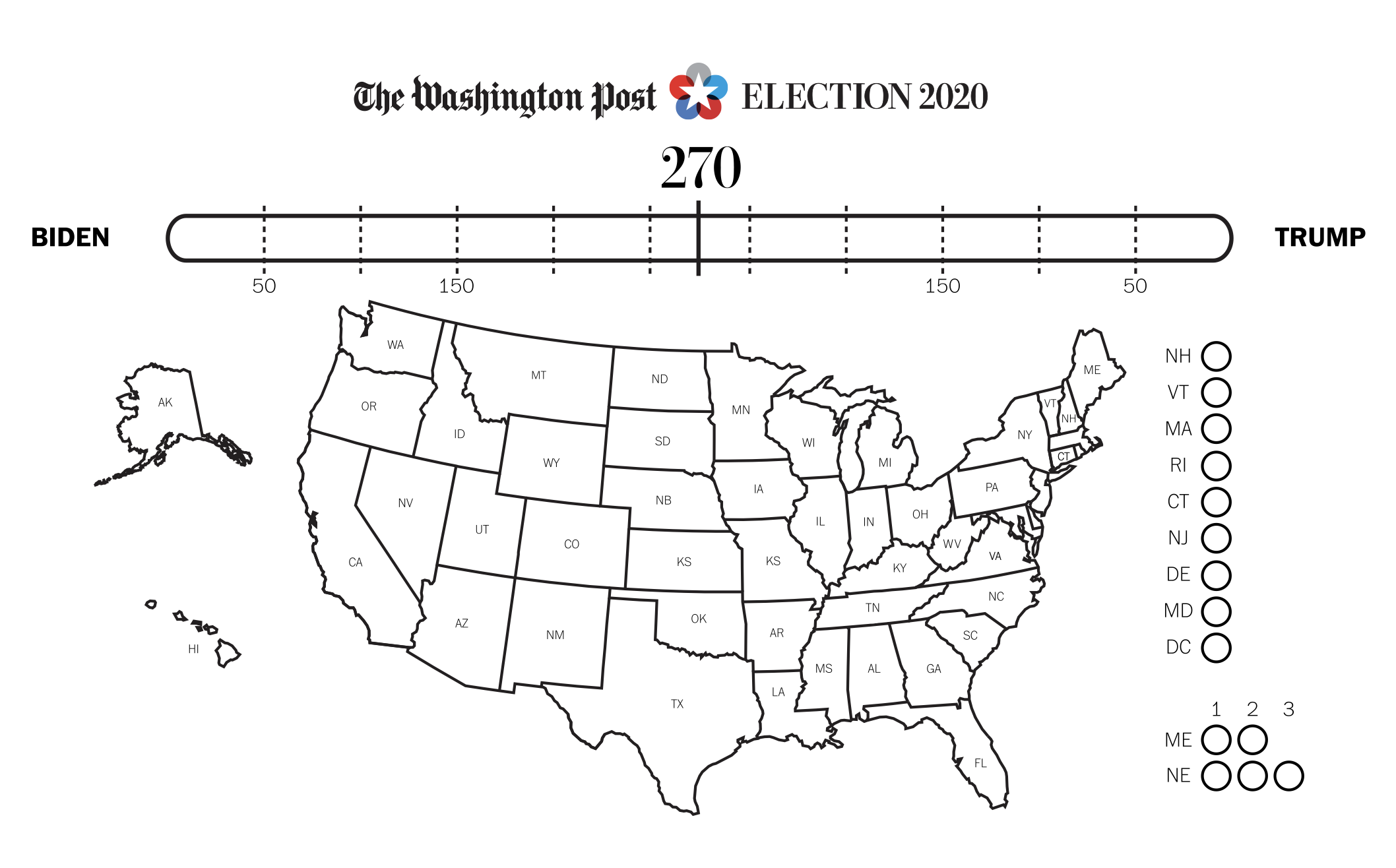 Blank United States Coloring Page