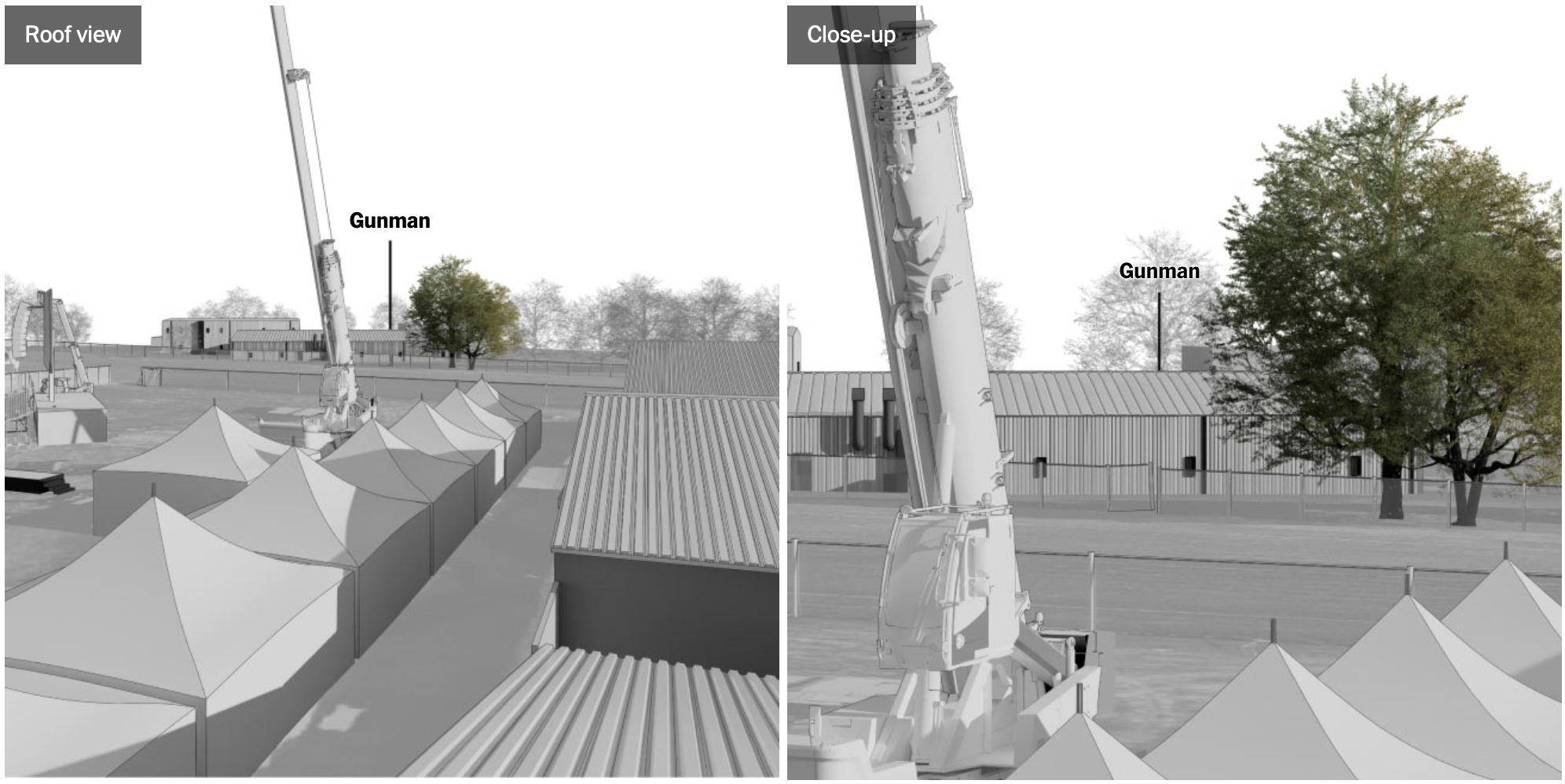 Gunman and countersnipers’ points of view during shooting – FlowingData