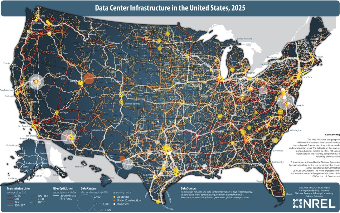 Map of data center infrastructure – FlowingData